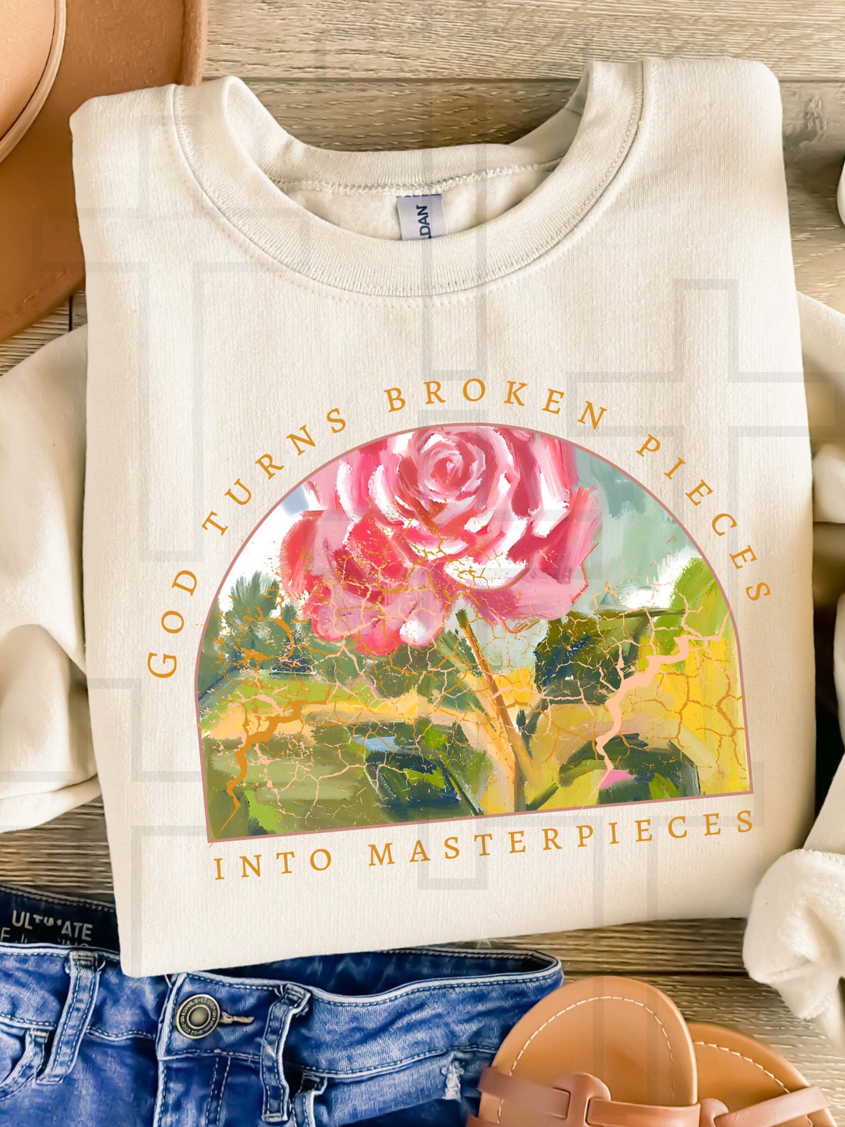 God Turns Broken Pieces Into Masterpieces JPG| PNG | Sublimation ...