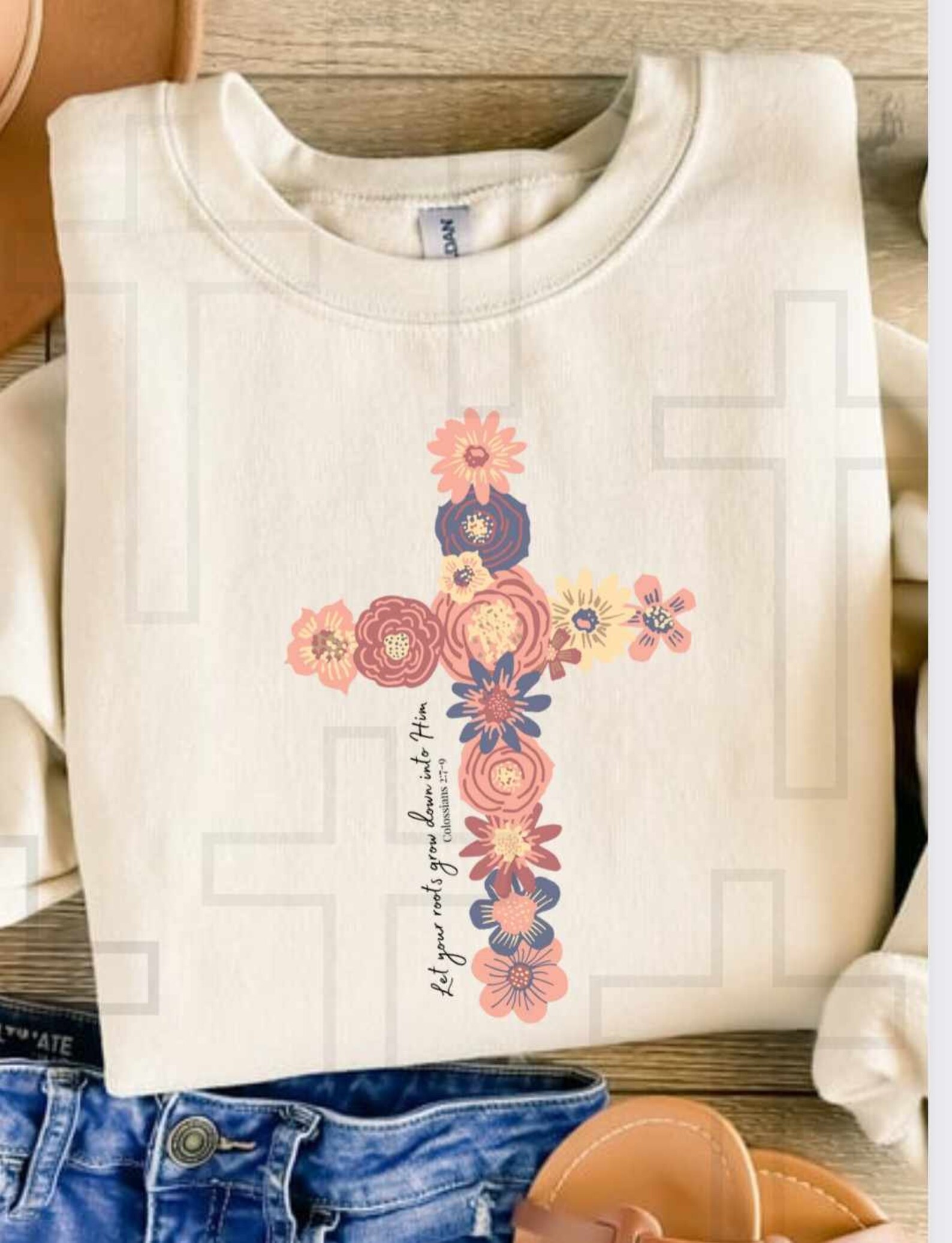 Let Your Roots Grow Down Into Him PNG | Sublimation | Vinyl | Christian ...