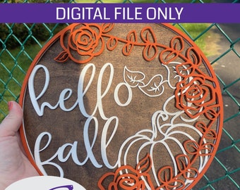 Fall Wood Sign Svg - Etsy