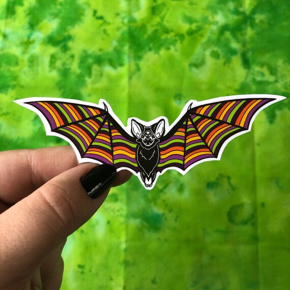 Bat Sticker Goth Stickers Halloween Stickers Witchy | Etsy