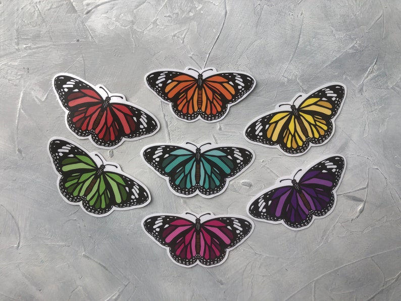 Monarch Sticker Insect Sticker Butterfly Sticker Monarch | Etsy