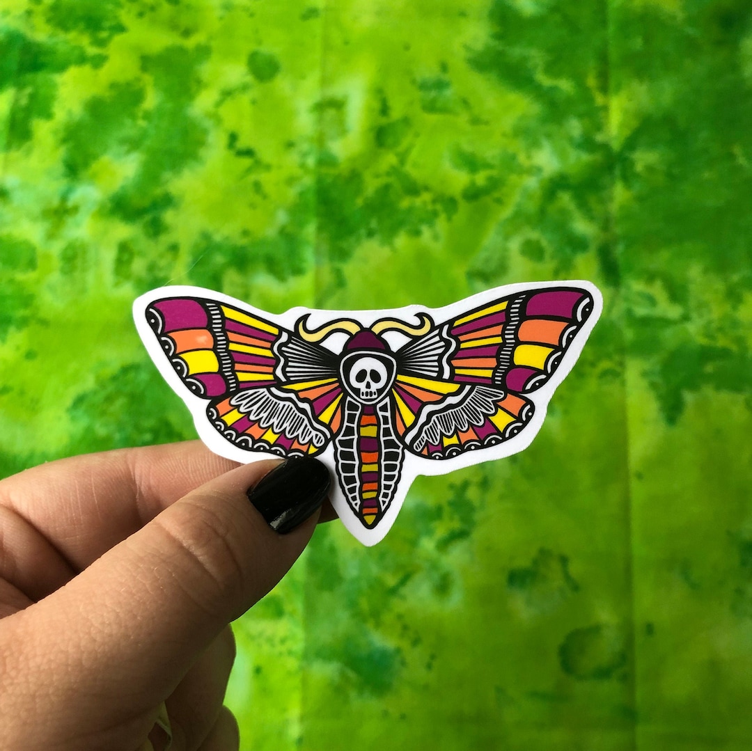 Moth Stickers, Halloween Stickers, Goth Stickers, Withcy Stickers - Etsy