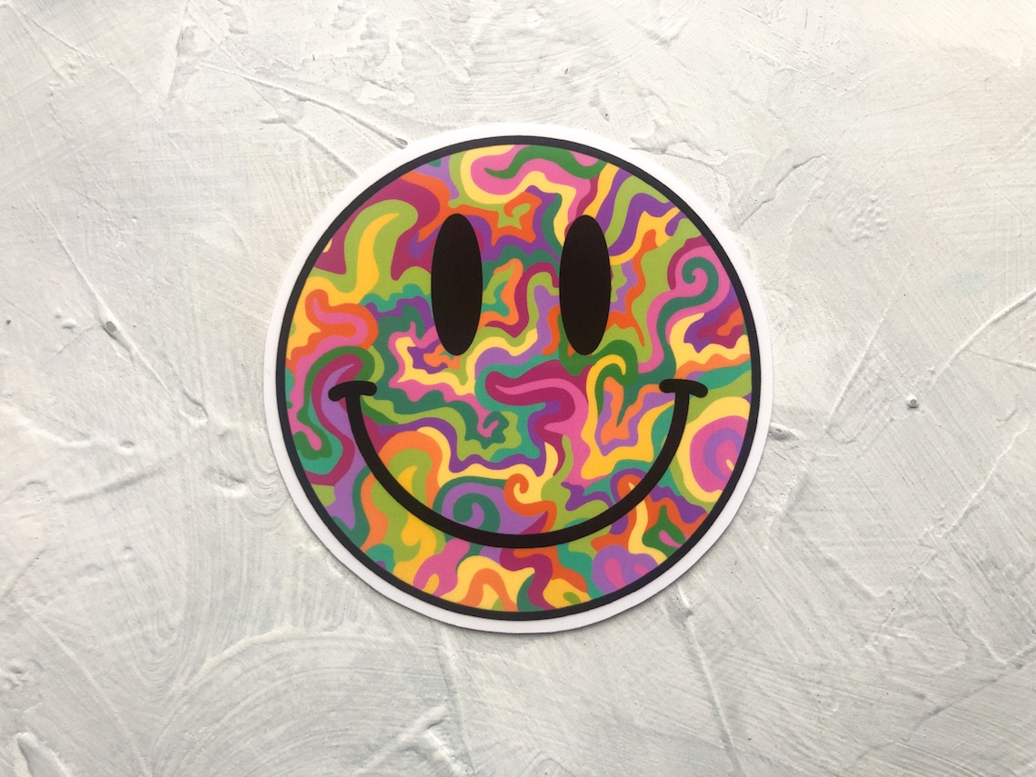 Psychedelic Stickers Trippy Stickers Hippie Stickers Hippie | Etsy