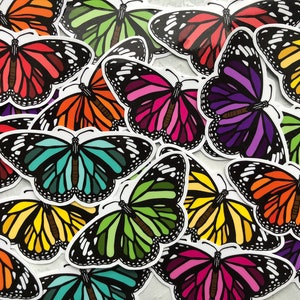 Monarch Sticker, Insect Sticker, Butterfly Sticker, Monarch Butterfly ...