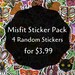 Misfit Stickers, Discounted Stickers, Oops Sticker, Imperfect Stickers ...
