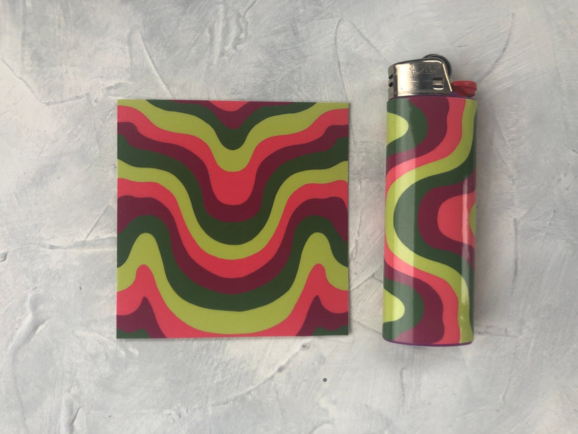 Lighter Stickers Psychedelic Stickers Weed Accessories | Etsy