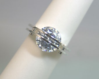 Parallel Lines Ring - Etsy