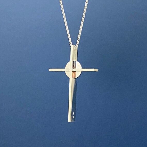 Puzzle Circle Cross Pendant Order Production | Etsy