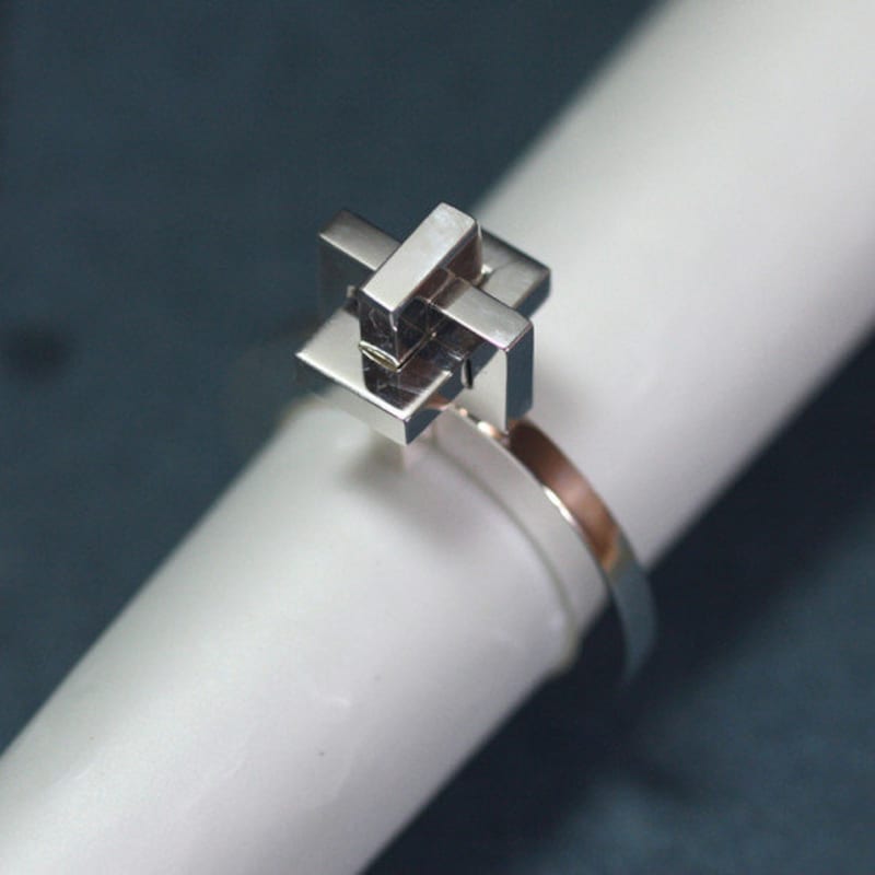 Puzzle Ring - Etsy