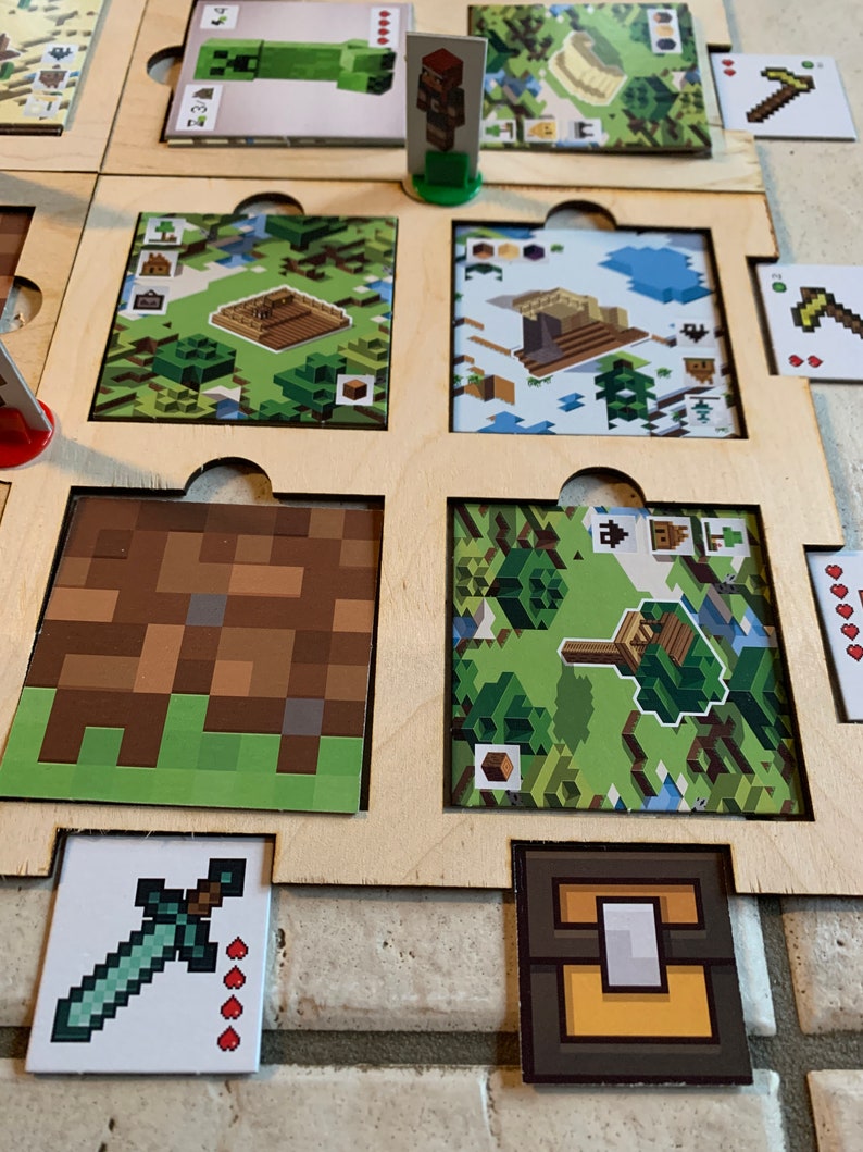 Minecraft Builders & Biomes Game Board / Game Help Digital File - Etsy