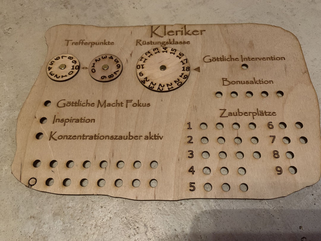 D&D Dnd Tracking Boards: Clerics, Fighters, Mages, Warlocks Also ...