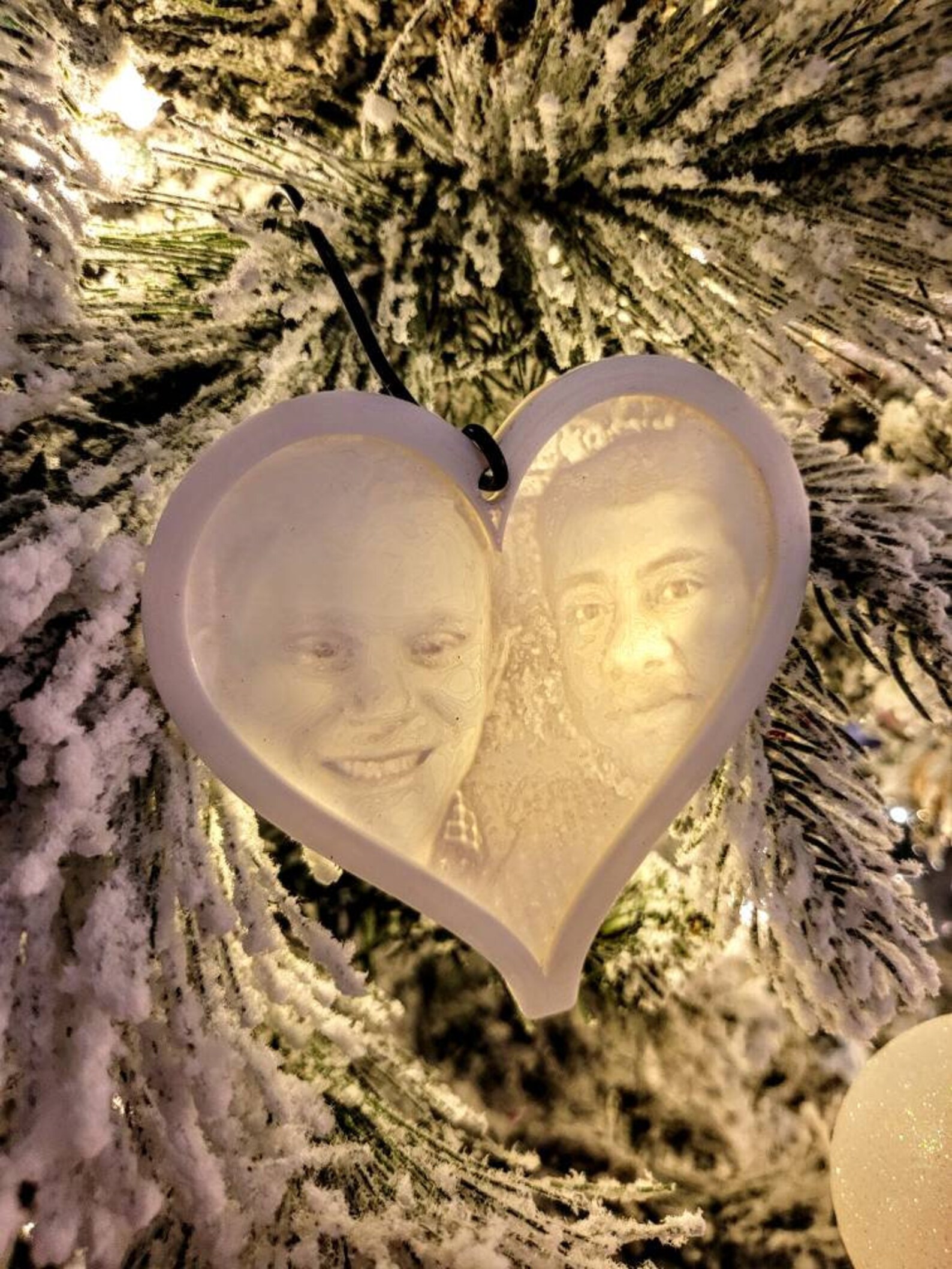3d Printed Custom Lithophane Christmas Tree Ornament | Etsy UK