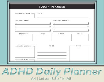 ADHD Planner Adult ADHD Productivity ADHD Planner Bundle for - Etsy