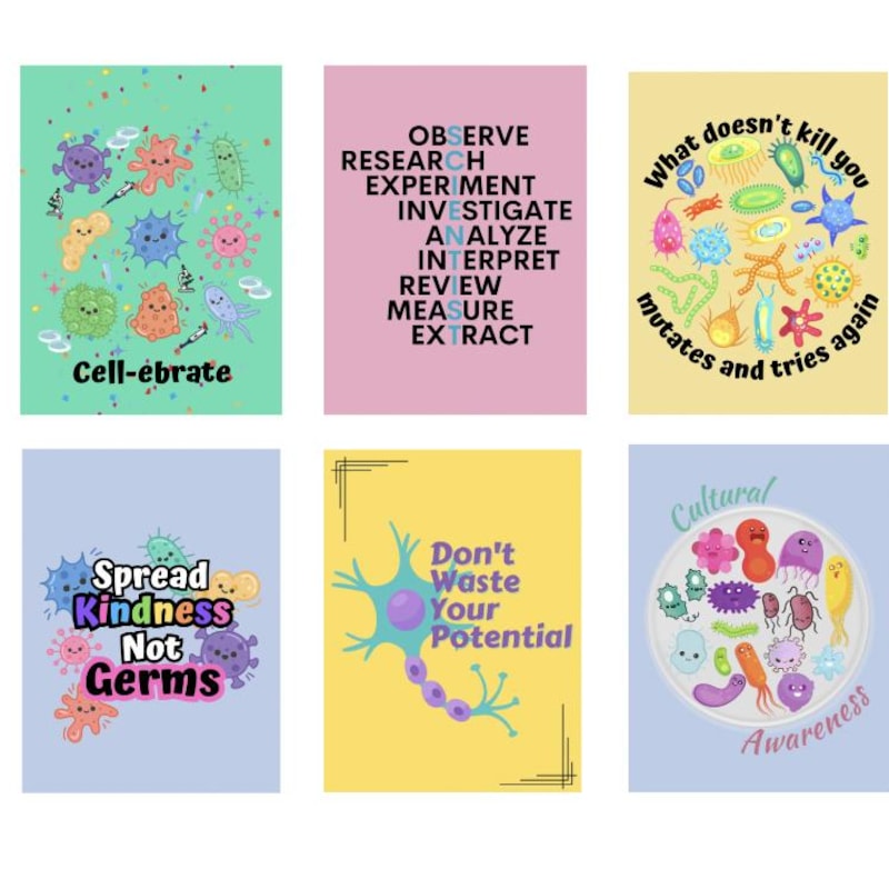 Microbiology Poster - Etsy