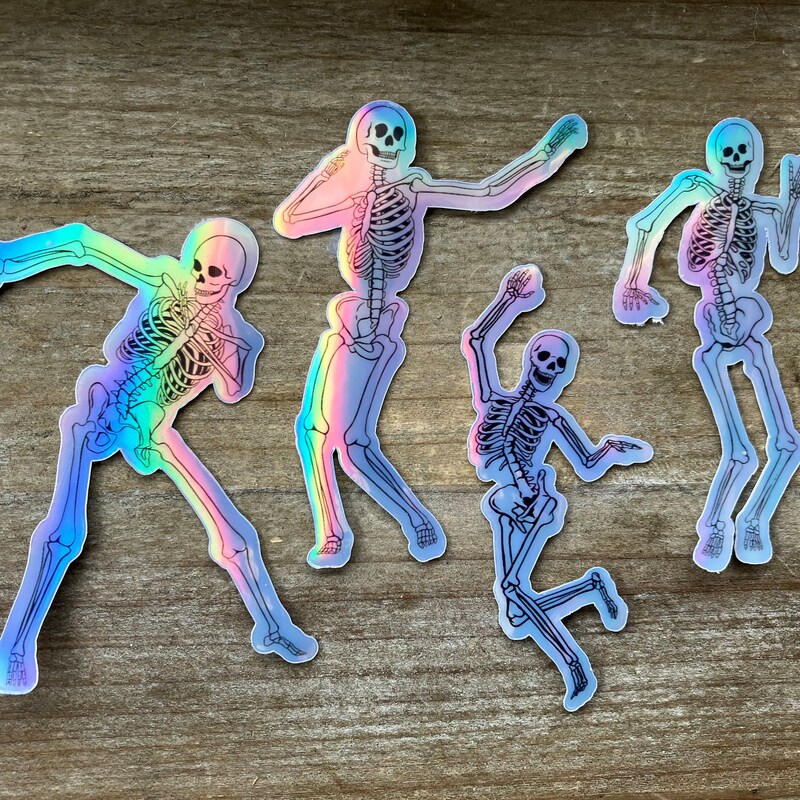 Skeleton Sticker - Etsy