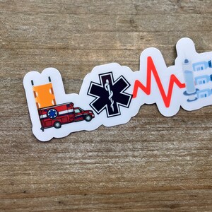 EMS LOVE Sticker, Emt Sticker, Medic Sticker, Fire Fighting Sticker ...