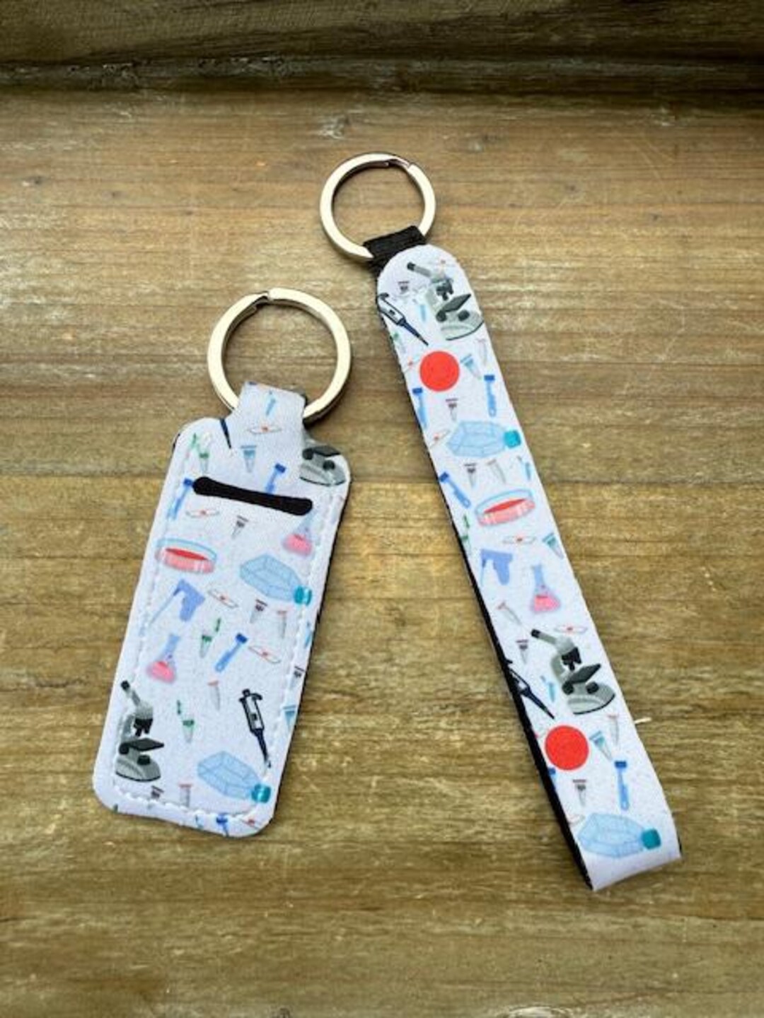 Microbiology Wristlet/lip Balm Holder Keychain, Science Gift, Lab Tech ...