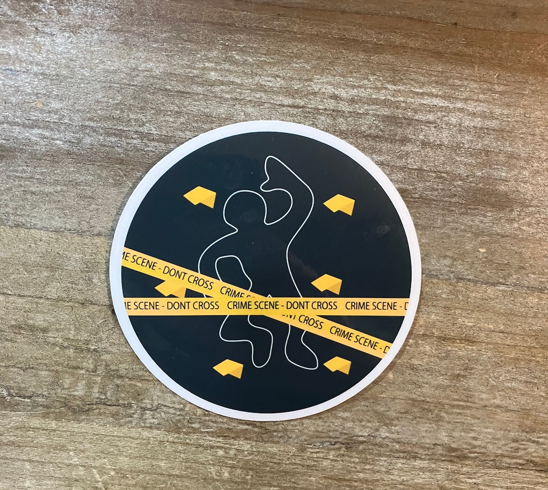 Forensics Crime Scene Sticker, Last Responder, True Crime Sticker ...