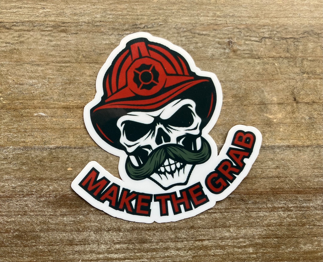 Firefighting Sticker, Fire Fighter Sticker, Make the Grab, Fire Fighter ...
