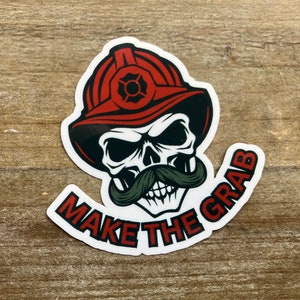 Firefighting Sticker, Fire Fighter Sticker, Make the Grab, Fire Fighter ...