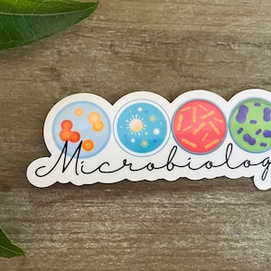 Microbiology Sticker, Graduation Gift, Lab Tech, Infectious Disease ...