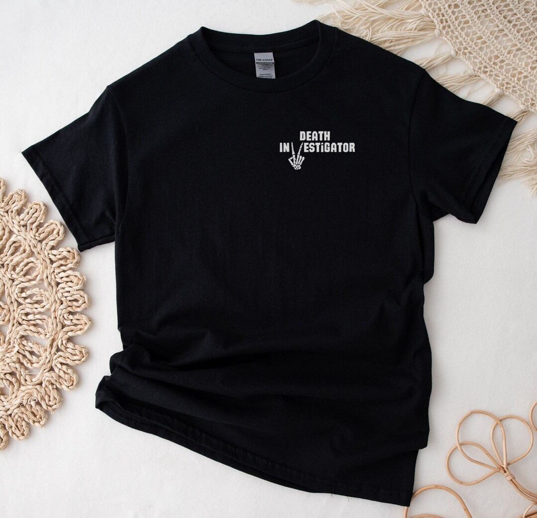 Death Investigator Skull Peace Hand Tee, Forensics Science Tee, CSI ...