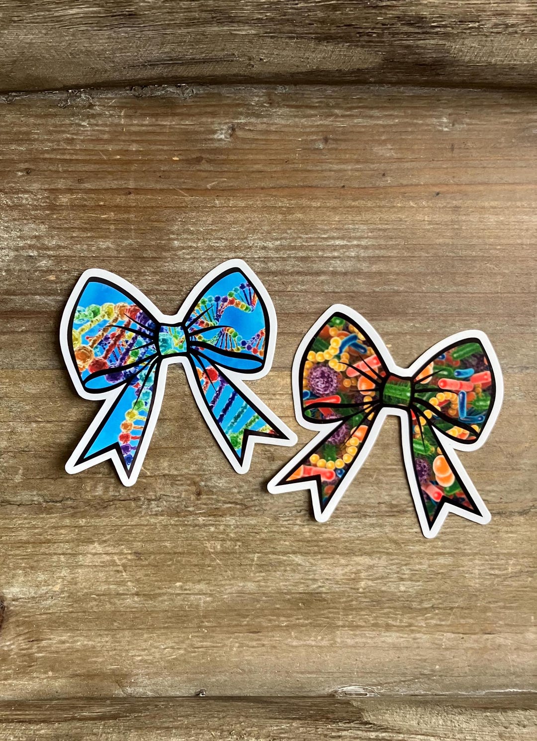 Science Bows Stickers, Science Coquette Sticker, Microbiology, STEM ...