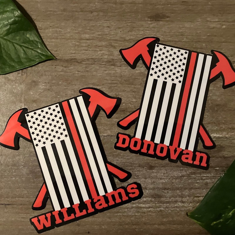 Fire Dept Stickers - Etsy