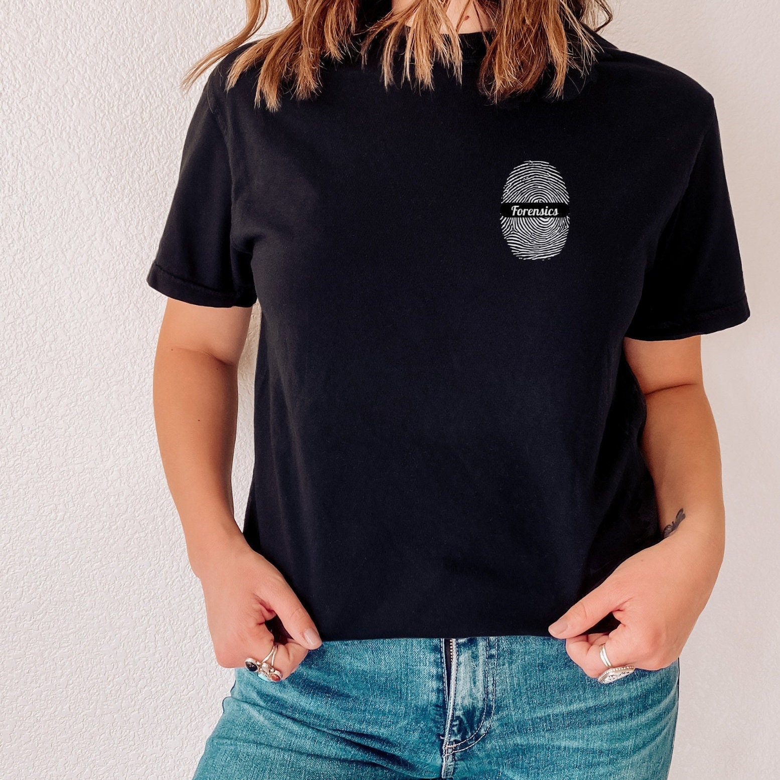 Forensic Science Shirt Fingerprint T Shirt CSI Investigator - Etsy