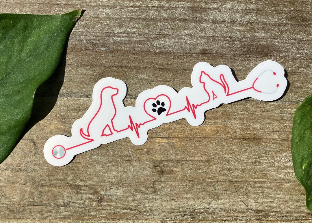 Veterinary Medicine Sticker, Vet Tech, Veterinarian, Love of Pets, DVM ...