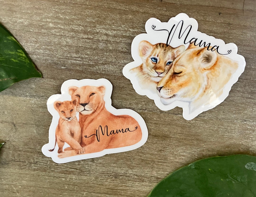 Mama Lion Sticker, Mother Lion, Unstoppable, Mom Lion, Fierce Mama ...