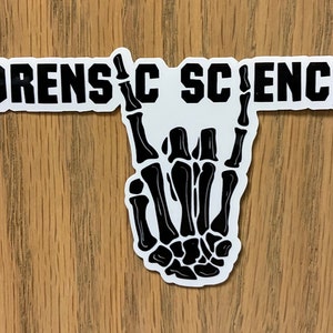 Forensic Science Rocks Sticker, Last Responder Sticker, Forensic ...
