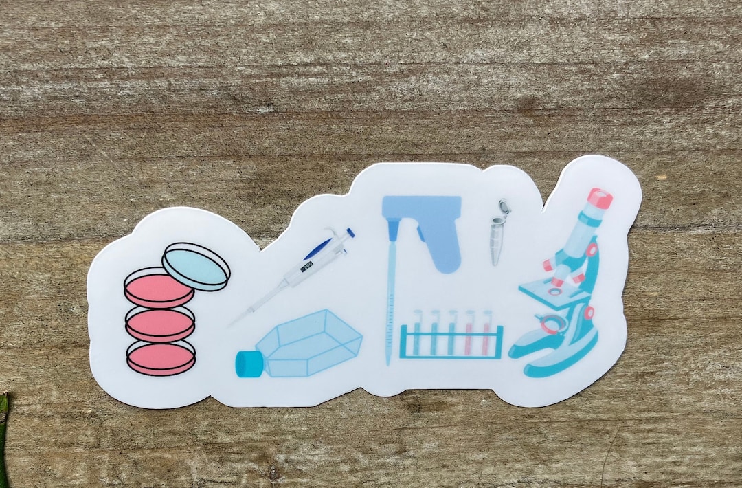 Microbiology Took Kit Sticker, Lab Tech Tools Sticker, Lab Research ...