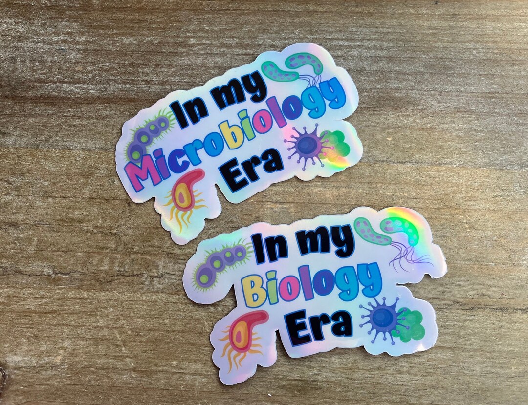 Microbiology and Biology Era Stickers, Lab Tech, Graduation Gift ...