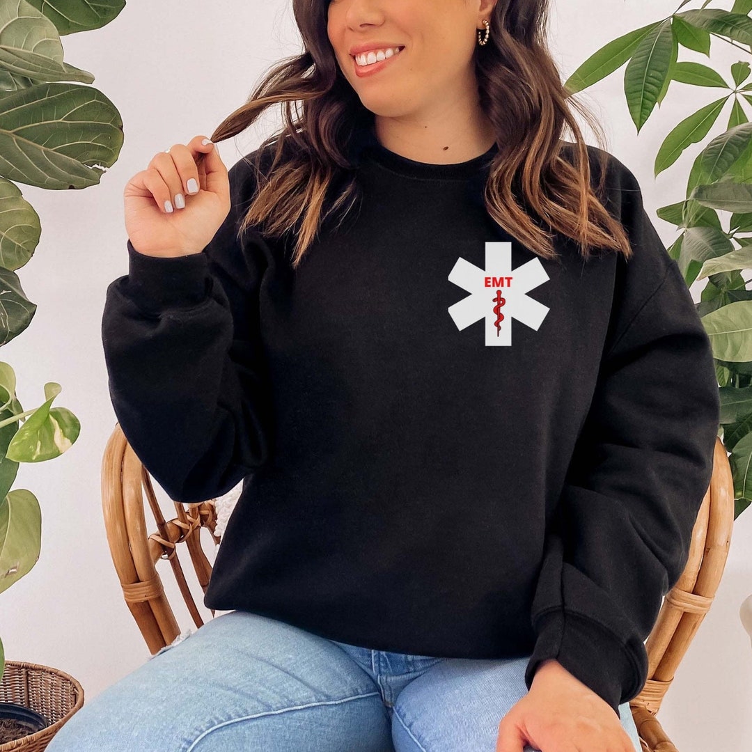 EMT Sweatshirt, Emergency Medical Technician Sweatshirt, EMT Crewneck ...