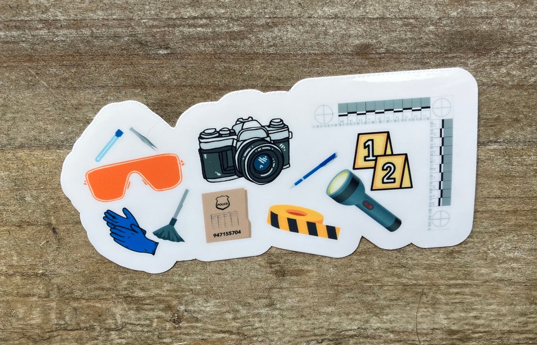 Crime Scene Tech Took Kit Sticker, Crime Analyst Sticker, CST, Death ...