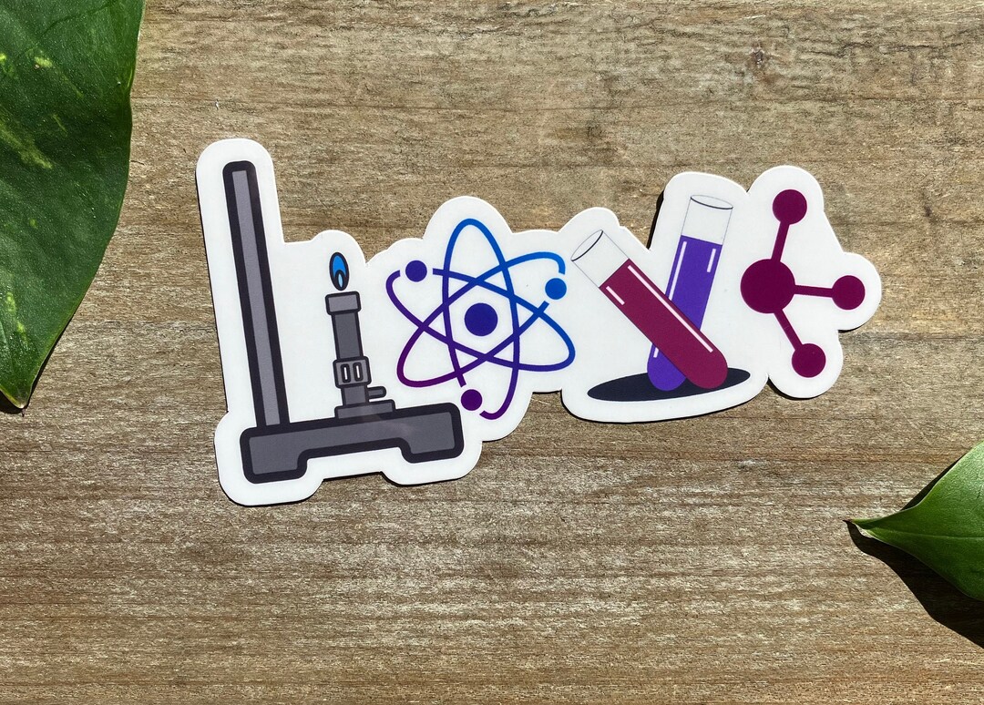 Love Chemistry Sticker, Chemistry Major Sticker, Science Teacher, Lab ...