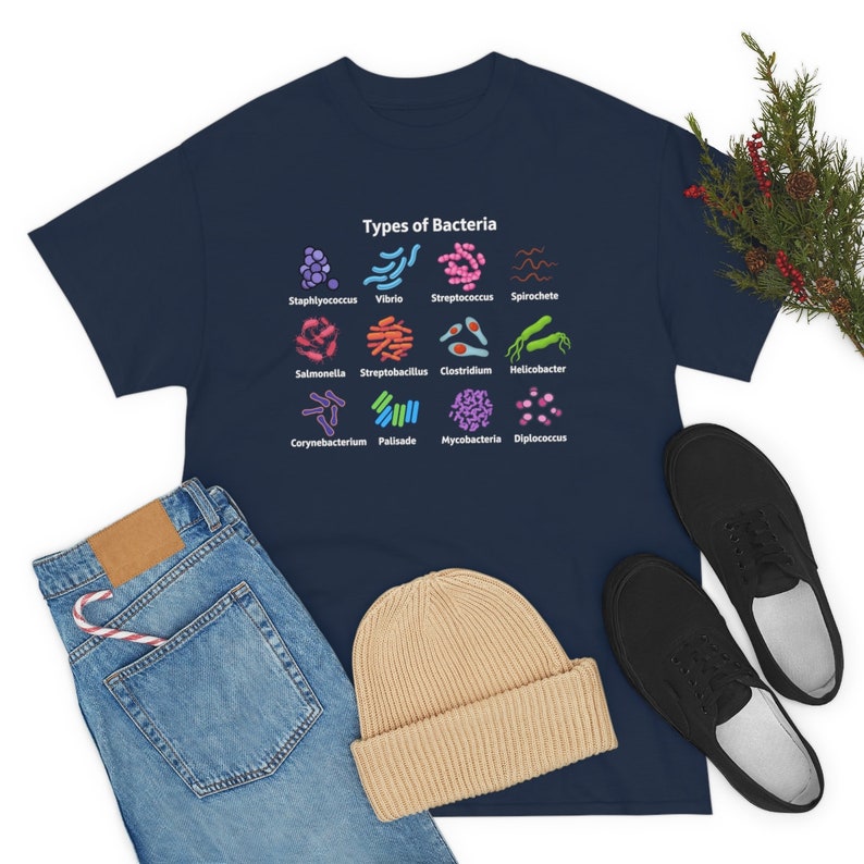 Science Tee Types of Bacteria Shirt Microbiologist Shirt - Etsy