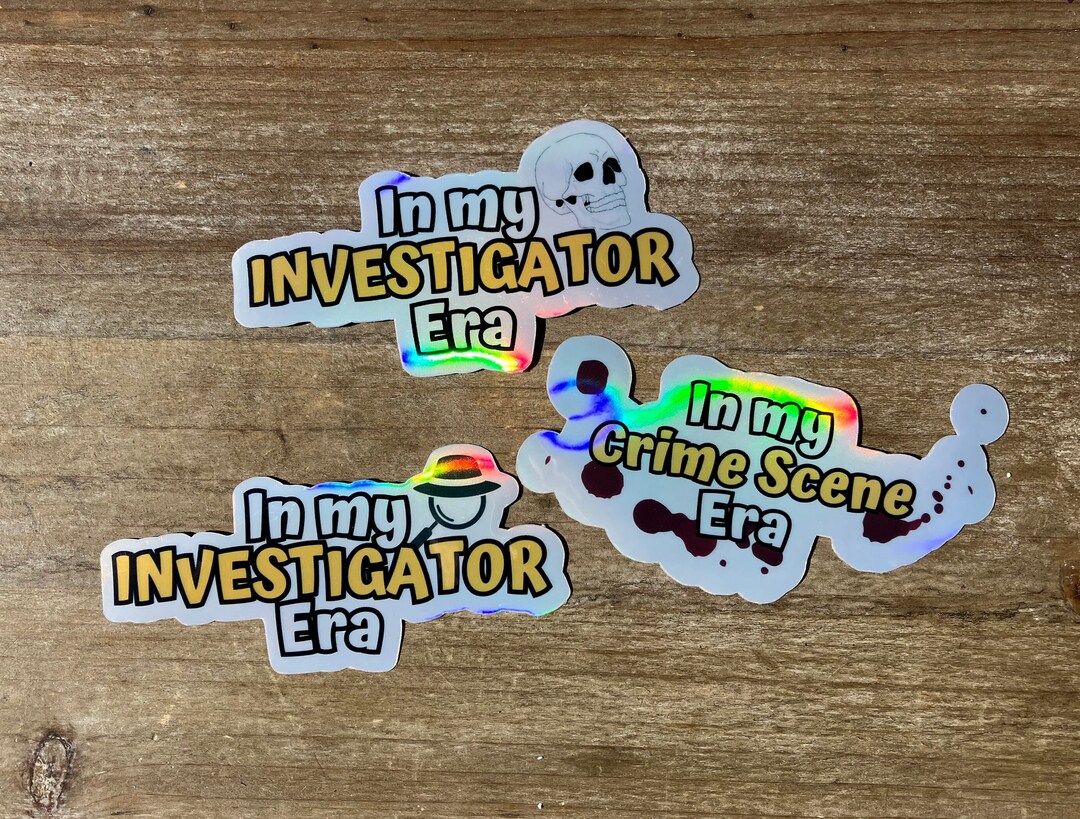 Holographic Investigator Sticker, CST, Crime Scene Investigator ...