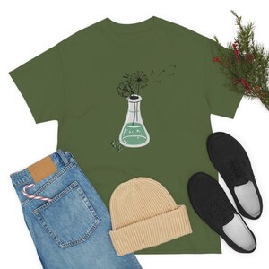 Plant Science Tee, Dandelion Erlenmeyer Flask Crewneck, Ecology Science ...