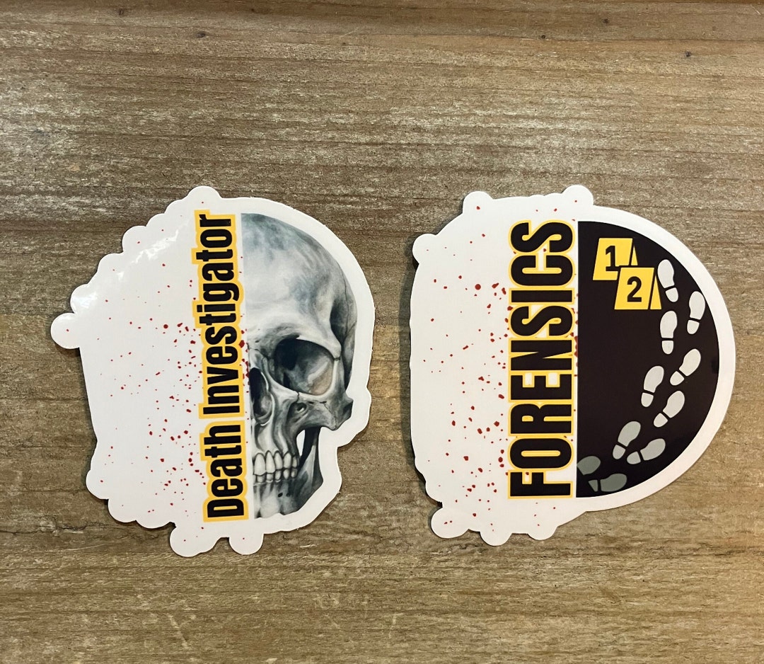 Forensics Stickers, Forensic Science Labels, Investigator Stickers ...