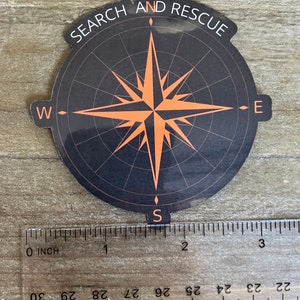 Search and Rescue Sticker, Compass Sticker, SAR Gift - Etsy