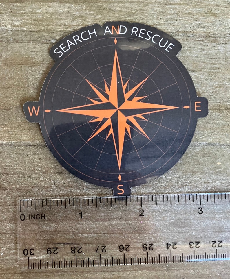 Search and Rescue Sticker Compass Sticker SAR Gift - Etsy