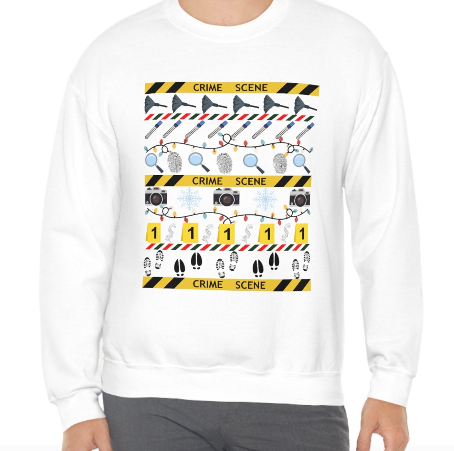 Forensics Ugly Sweater Christmas Forensics Sweatshirt - Etsy