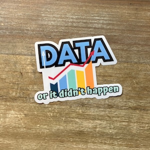 Data Sticker, Stats Sticker, Math, Science Sticker, Math Gift, Science ...