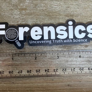 Forensic Science Uncovering Truths With Science Sticker, Last Responder ...