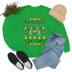 Forensics Ugly Sweater, Christmas Forensics Sweatshirt, Holiday Crime ...