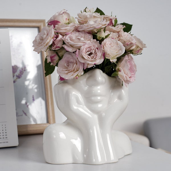 Face Modern Vase - Etsy