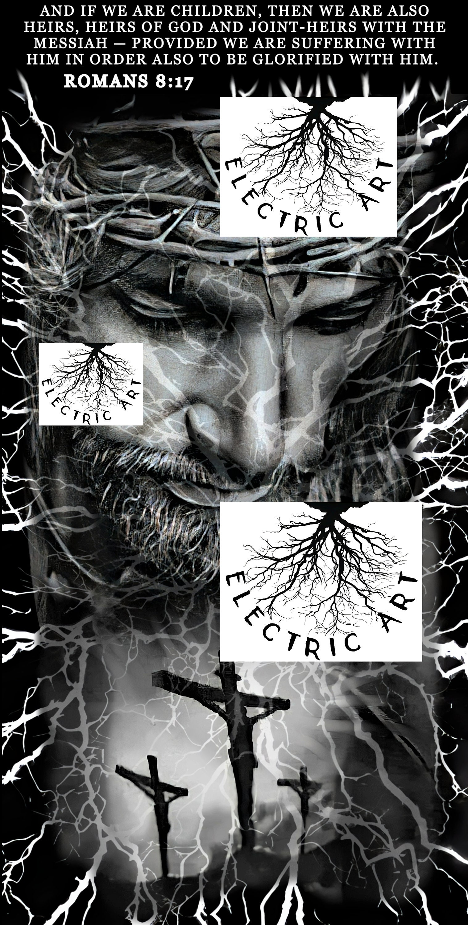 Jesus and the 3 Crosses Electrified Illusion Bundle With Scriptures ...