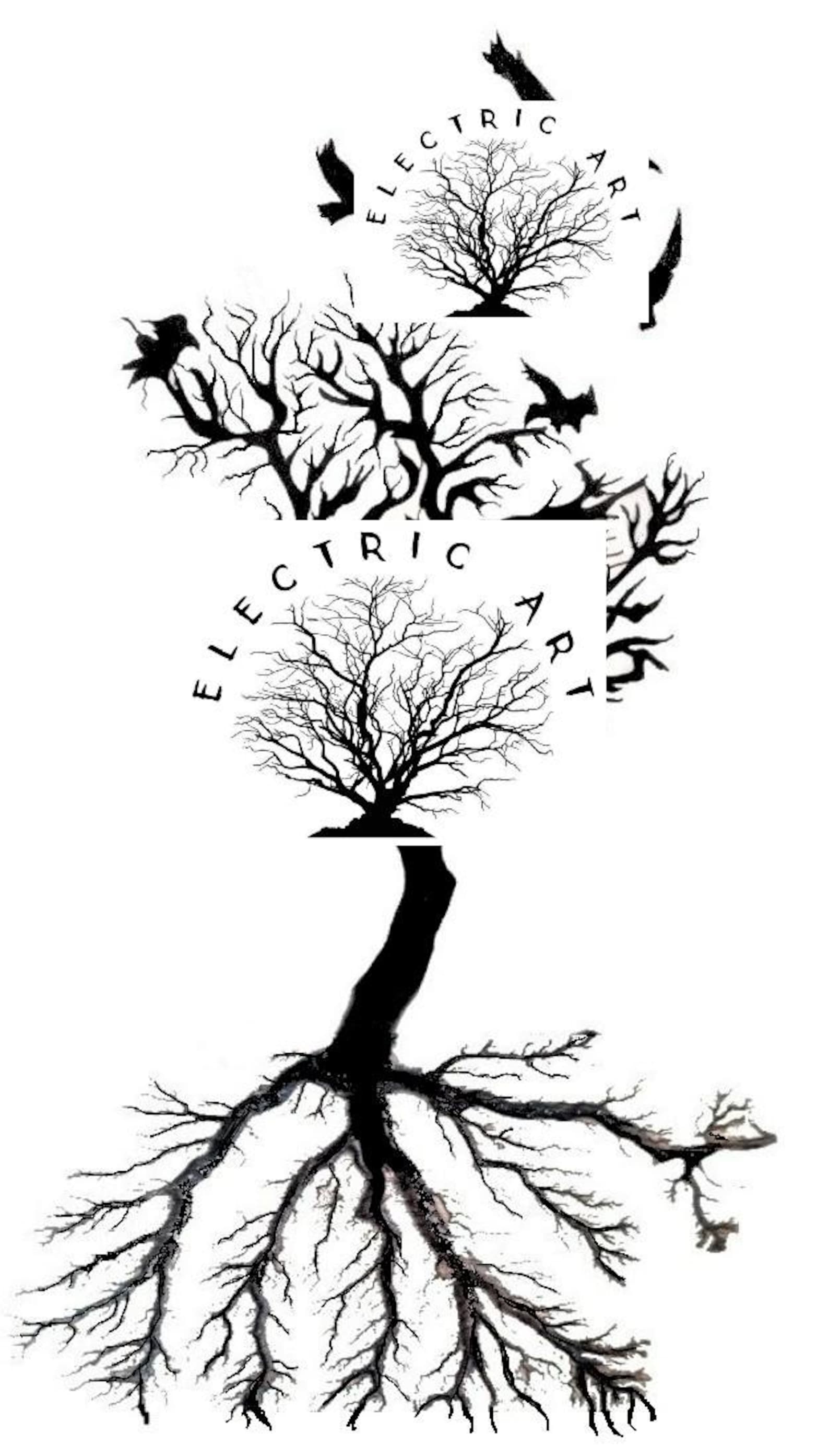 Electric Tree Burn With Crows Breakaway 10,000 Volt Lichtenburg Figures ...